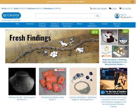Rio grande jewelry supply catalogue store